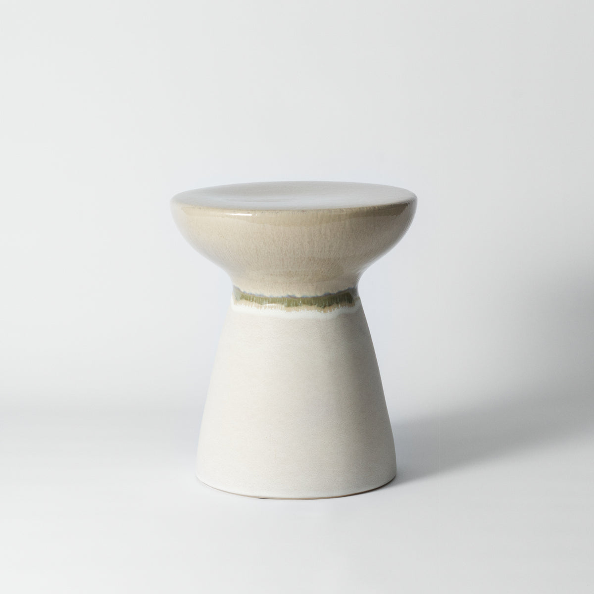 Spectra Decorative Side Table, Stool, Sand | Vaunt Design
