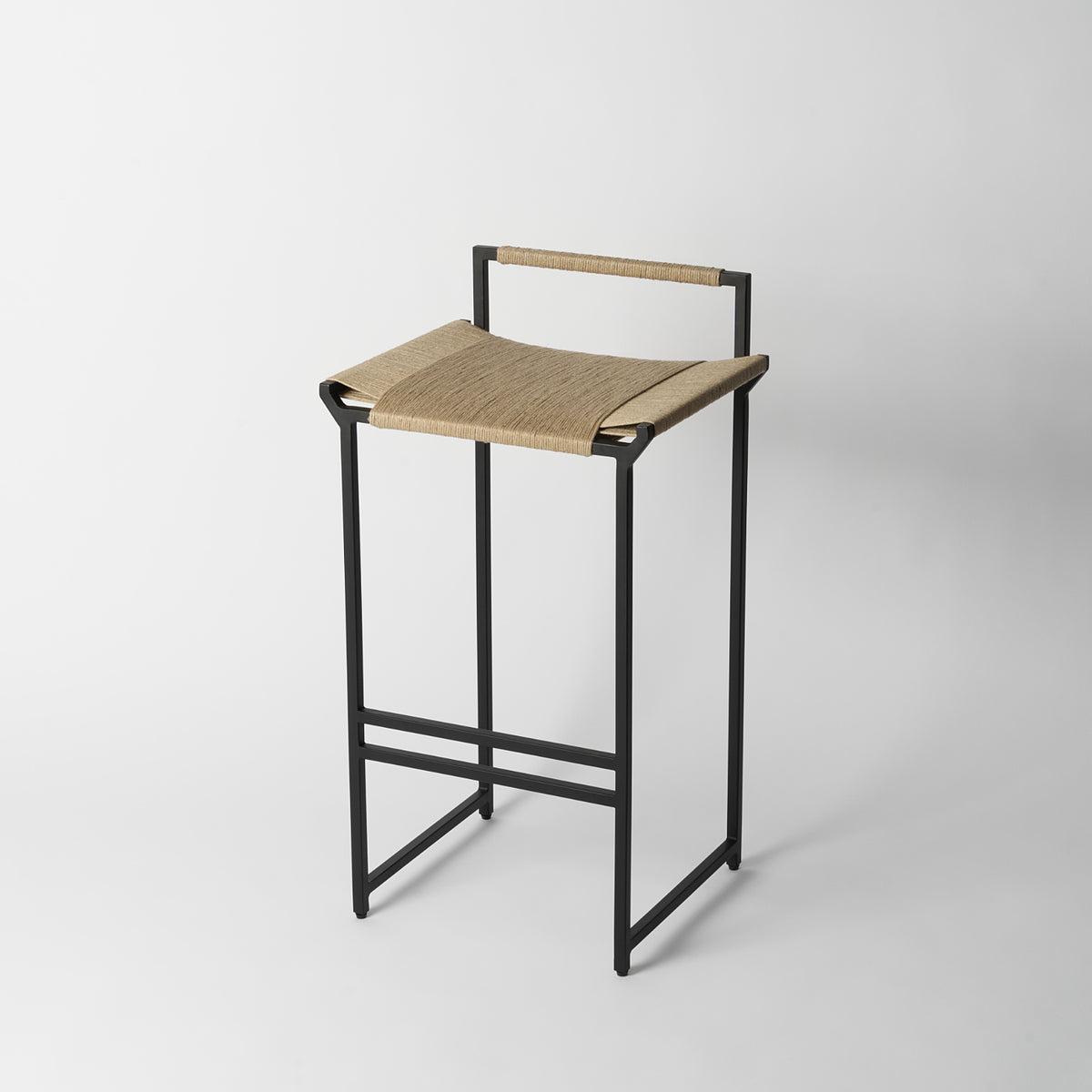 Wapu Natural Woven Bar Stool, Jute | Vaunt Design