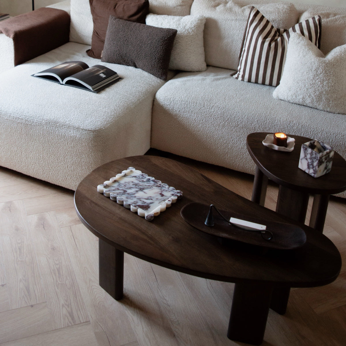 Eilif Organic Coffee Table, Walnut | Vaunt Design