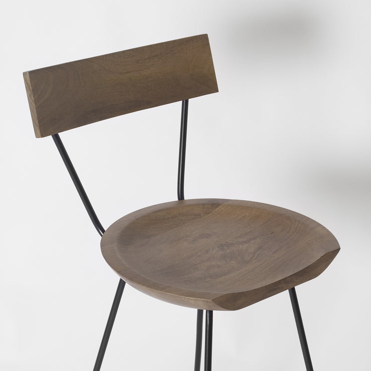 Wooden High Back Bar Stools | Vaunt Design