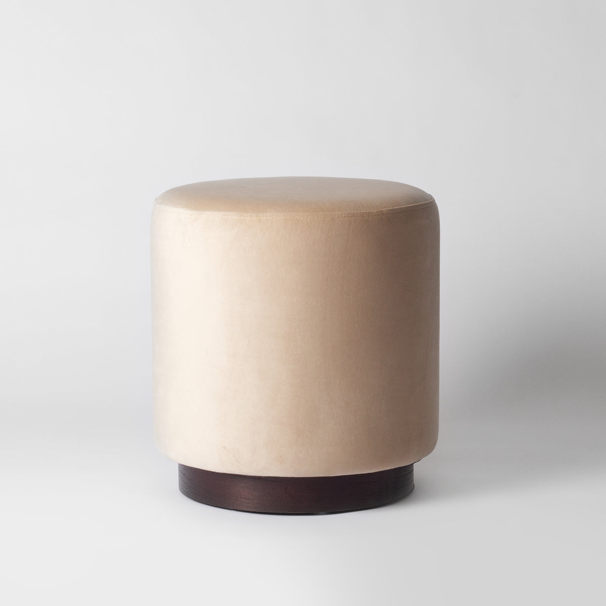 Fell Cream Velvet Pouffe | Vaunt Design
