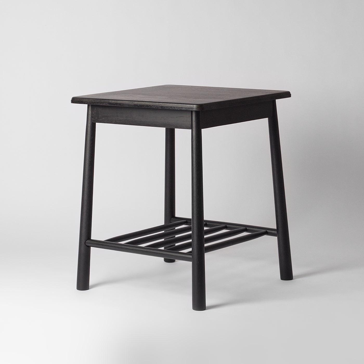 Lena Nordic Bedside Table, Black | Vaunt Design
