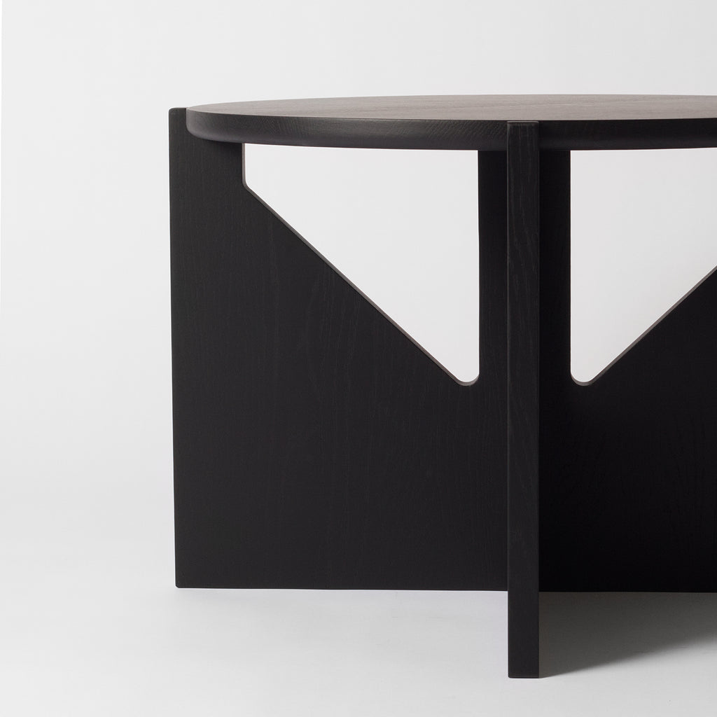 Fika Black Round Coffee Table, Nordic | Vaunt Design
