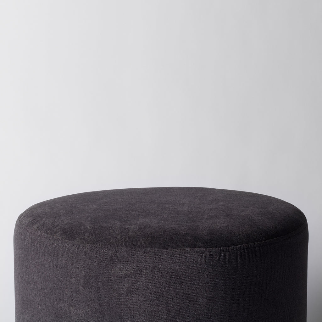 Bjarke Round Grey Pouffe | Vaunt Design